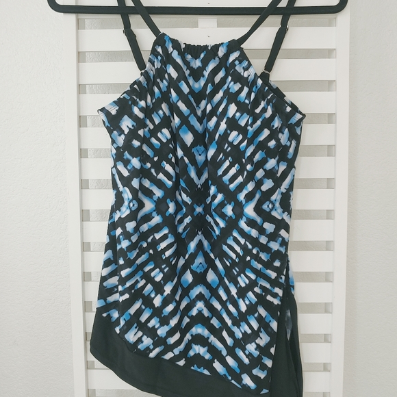 Coastal Blue Swim Womens Plus Size Control Swimwear Takini Top Poshmark
